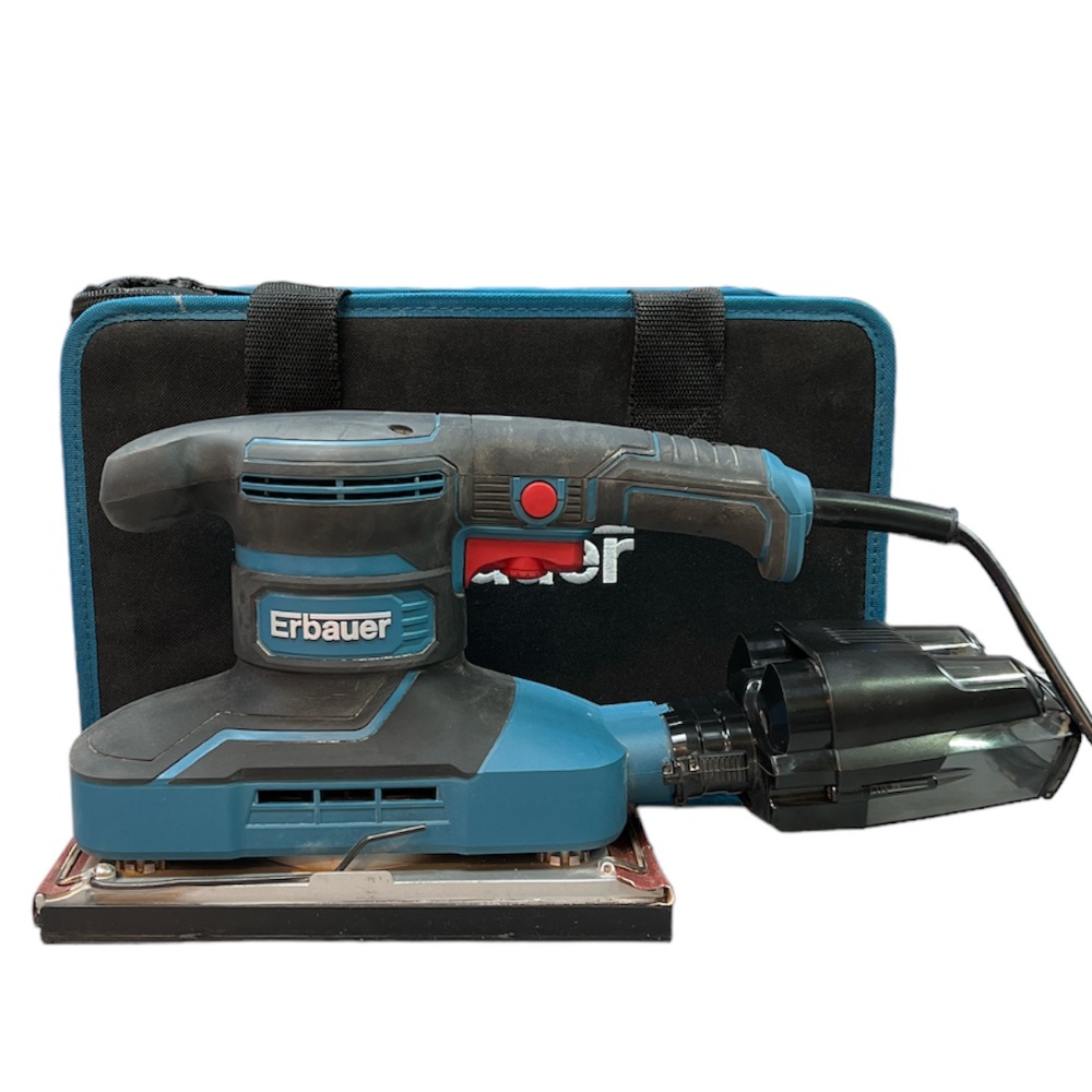 Pre-owned Erbauer 350W 220-240V Corded 1/2 Sheet Sander EHSS350 - Own4Less